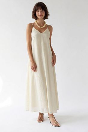 Mixray &Auml;rmelloses A-Linien-Maxikleid