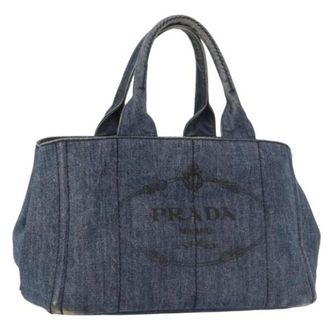 Prada Pre-owned Denim sacs-prada - Femme - Pre-owned - Bleu - Taille: ONE Size