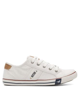 Mustang Jeans Mustang Sneakers aus Stoff 1099-310 Wei&szlig;