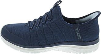 Skechers Femme Virtue Glow Basket, Navy Mesh, 40 EU
