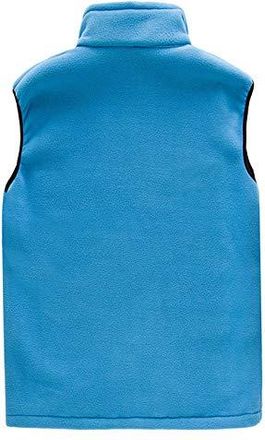 Generic Gilet en polaire chaud et doux pour homme - Sans manches - Sans col montant - Gilet dhiver avec fermeture &eacute;clair - Veste thermique - Gilet de sport d&eacute;