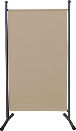 Quick Star Paravent 180 x 78 cm Séparateur de Tissu Jardin Balcon Écran de confidentialité partition Beige