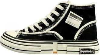 Generic YUJIEBB Chaussures d&eacute;contract&eacute;es &agrave; lacets en toile pour homme Chaussures de skateboard confortables, Noir, 39.5 EU