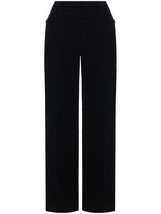 Tom Ford Bootcut-Hose aus Samt - Schwarz