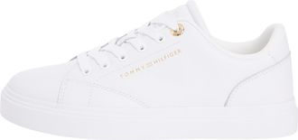 Tommy Hilfiger Damen Th Feminine Cupsole Leather FW0FW09105 Low-Top, Wei&szlig; (Wei&szlig;), Gr&ouml;&szlig;e 40