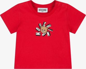 Moschino T-Shirt aus Baumwolljersey Moschino Teddy Bear - Rot