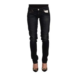 Acht Low Waist Slim Fit Denim Jeans - - Jeans - Damen - Schwarzk - W26