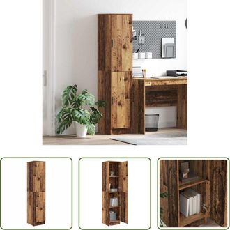 vidaXL Hochregal - Highboard Altholz 35 x 39 x 168 cm