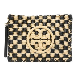 Tory Burch Ella Crochet Pouch Bag - - Bags - Damen - Beige - ONE SIZE