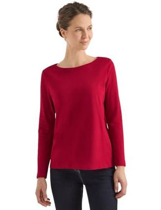 Cecil T-Shirt Basique &agrave; Manches Longues Beaujolais Rouge XXL