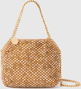 Stella McCartney Falabella Nano Crystal Tote Bag, Woman, Gold