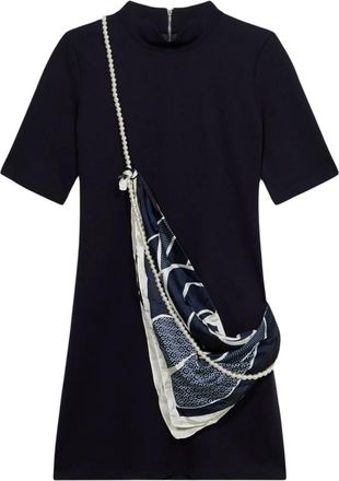 Oltre Etui-Kleid mit Schal-Detail - - Dresses - Damen - Blau - L
