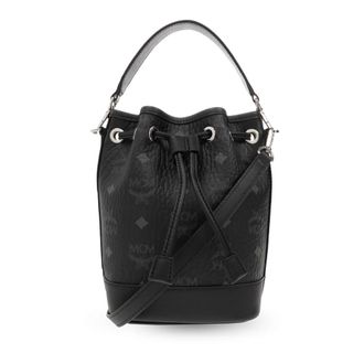 MCM Mcm, Femme, Sacs, Noir, Taille: ONE Size Sac Seau &agrave; Cordon Dessau