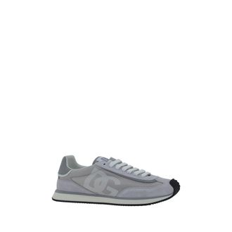 Dolce & Gabbana Mens Gray Fabric Athletic Sneakers
