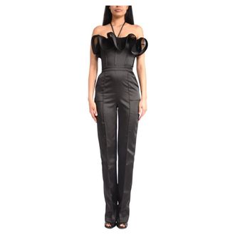 Elisabetta Franchi Damen, Jumpsuits & Playsuits, Schwarzk, SGr&ouml;&szlig;e