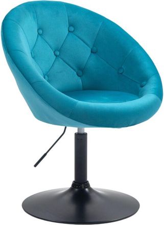 SVITA Havanna Sessel Lounge Clubsessel Barhocker Drehsessel Retro Petrol/Schwarz - Svita