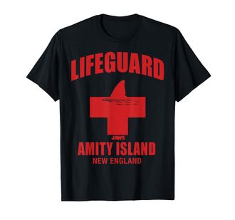 Jaws Lifeguard Amity Island New England T-Shirt