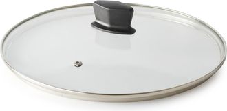 Betty Bossi Pfannendeckel, Glas, 24 cm (25796) Passend für Bratpfannen und Töpfe Hergestellt aus hitzebeständigem Glas mit Edelstahlrand und Kunststoffgriff Trans