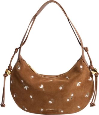 Coccinelle Sac hobo Thess en daim - Femme - Sacs - Brun - Taille: ONE Size