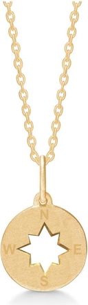 Frk. Lisberg Femme, Accessoires, Jaune, Taille: S Compas Pendant