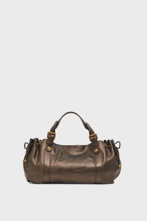 Gerard Darel Sac &agrave; main en cuir m&eacute;tallique - 24H