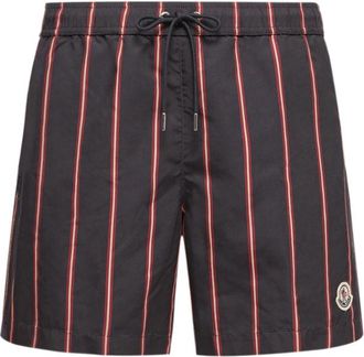 Moncler Moncler Striped Swim Shorts, Men, Blue, Size: Xxl