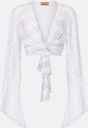 Missoni Cropped-Top aus Häkelstrick