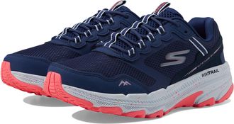 Skechers Damen Schlucht GO Run Trail HÖHE 2.0 Ravine, Navy Leather Pink Trim, 35.5 EU