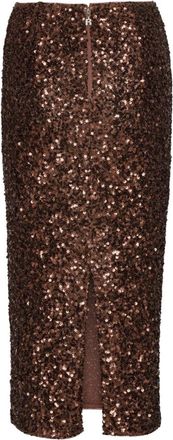Rotate Midi Skirt - Brown