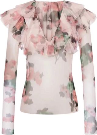 Philosophy di Lorenzo Serafini Femme, Blouses et Chemises, Multicolore, Taille: 40 FR Camicia Tulle Stampato