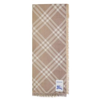 Burberry Woll-Seiden-Schal - - Accessories - Damen - Beige - ONE SIZE