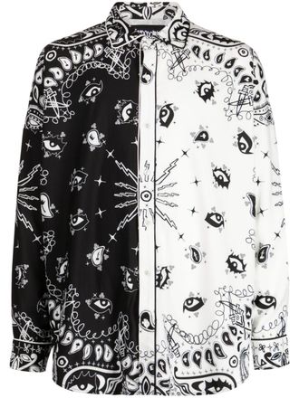 Haculla chemise boutonnée à imprimé cachemire - Blanc