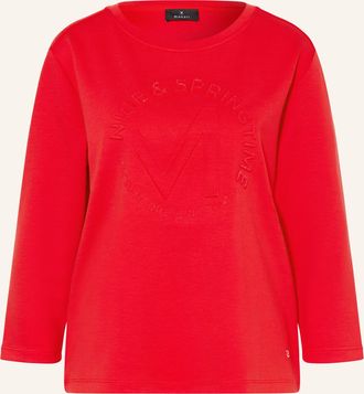 Monari Monari Longsleeve Mit 3/4-Arm Und Schmucksteinen rot