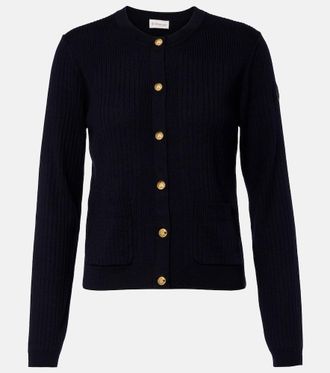 Moncler Cardigan aus Rippstrick