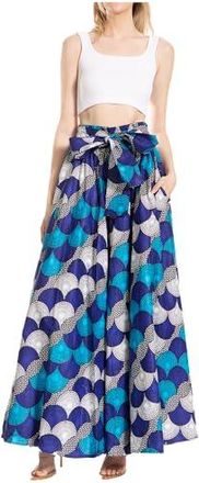 Sakkas 16317-2 - Jupe Longue &agrave; Bretelles r&eacute;glables &agrave; imprim&eacute; cir&eacute; Traditionnel Asma Second Convertible - 239 - OS