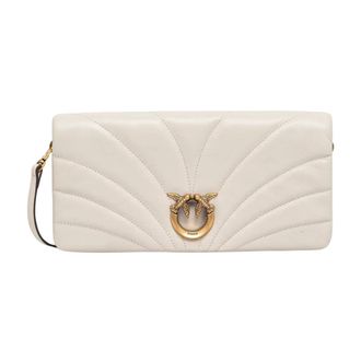 Pinko Pinko, Femme, Sacs, Beige, Taille: ONE Size Sac bandouli&egrave;re matelass&eacute;