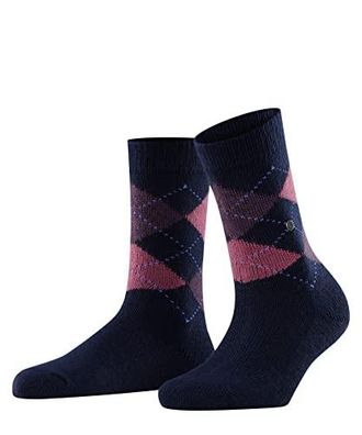 Burlington Whitby W So chaudes fantaisie 1 paire, Chaussettes Femme, Bleu Navy 6156, 36-41