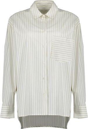 Iro Iro, Femme, Blouses et Chemises, Beige, Taille: 38 FR Lasmy Oversized Striped Shirt