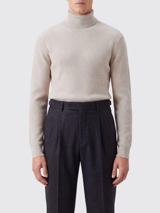 Brioni Rollkragenpullover aus Kaschmir- und Wollmischung mit Rippb&uuml;ndchen