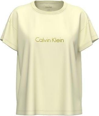 Calvin Klein T-shirt broderie marque en coton m&eacute;lang&eacute;
