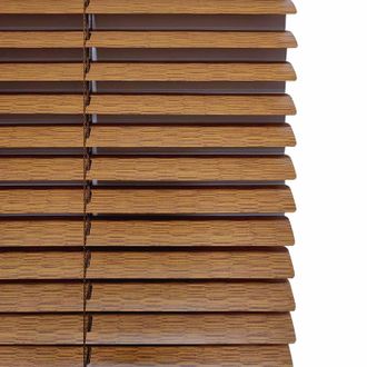 Generic Plisseerollo Verdunkelung Holzoptik Innen und Außen Aluminium Lamellenvorhang Wasserdicht UV-Schutz Verdunklungsplissee für Badezimmer Büro Fenster(Wo