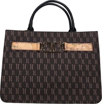 Alviero Martini 1A Classe Sac &agrave; main &agrave; motif g&eacute;om&eacute;trique - Femme - Sacs - Noir - Taille: ONE Size