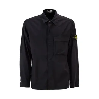 Stone Island Homme, Chemises, Bleu, Taille: XL Casual Chemises