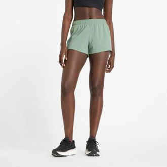 New Balance Damen RC Short 3 in Gr&uuml;n, Polywoven, Gr&ouml;&szlig;e M