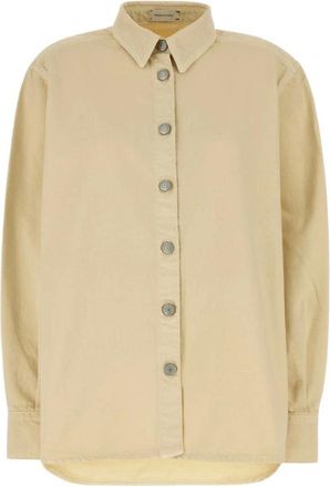 Magda Butrym Femme, Blouses et Chemises, Beige, Taille: 34 FR Denim Chemises