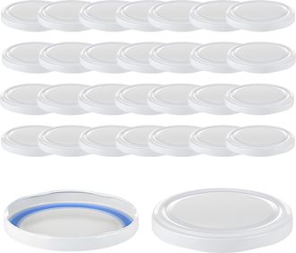 mikken Art 30 Twist Off Deckel für Einmachgläser 8,5 cm TO 82 Blueseal - BPA/PVC-frei weiss