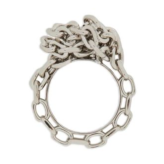 Jil Sander Bague Maillons Chunky - Femme - Accessoires - Gris - Taille: S