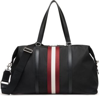 Bally Gestreifte Reisetasche - Schwarz