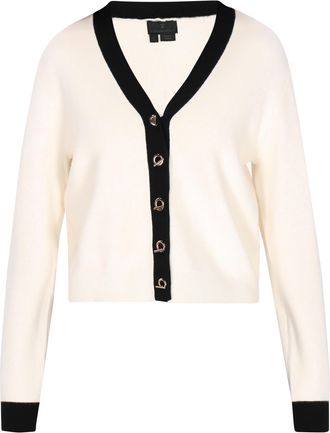 Dreimaster Dreimaster Strickjacke Frauen cremefarben