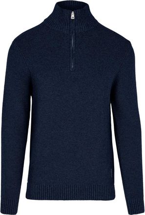 Bomboogie Homme, Pulls, Bleu, Taille: L Pull Col Roul&eacute;